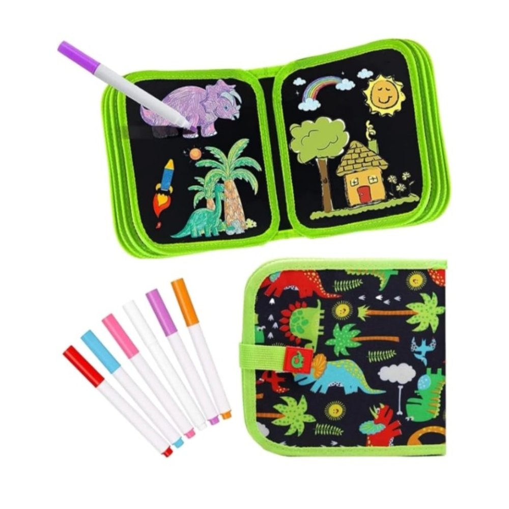 Black Erasable Coloring Book - The JDR Stores